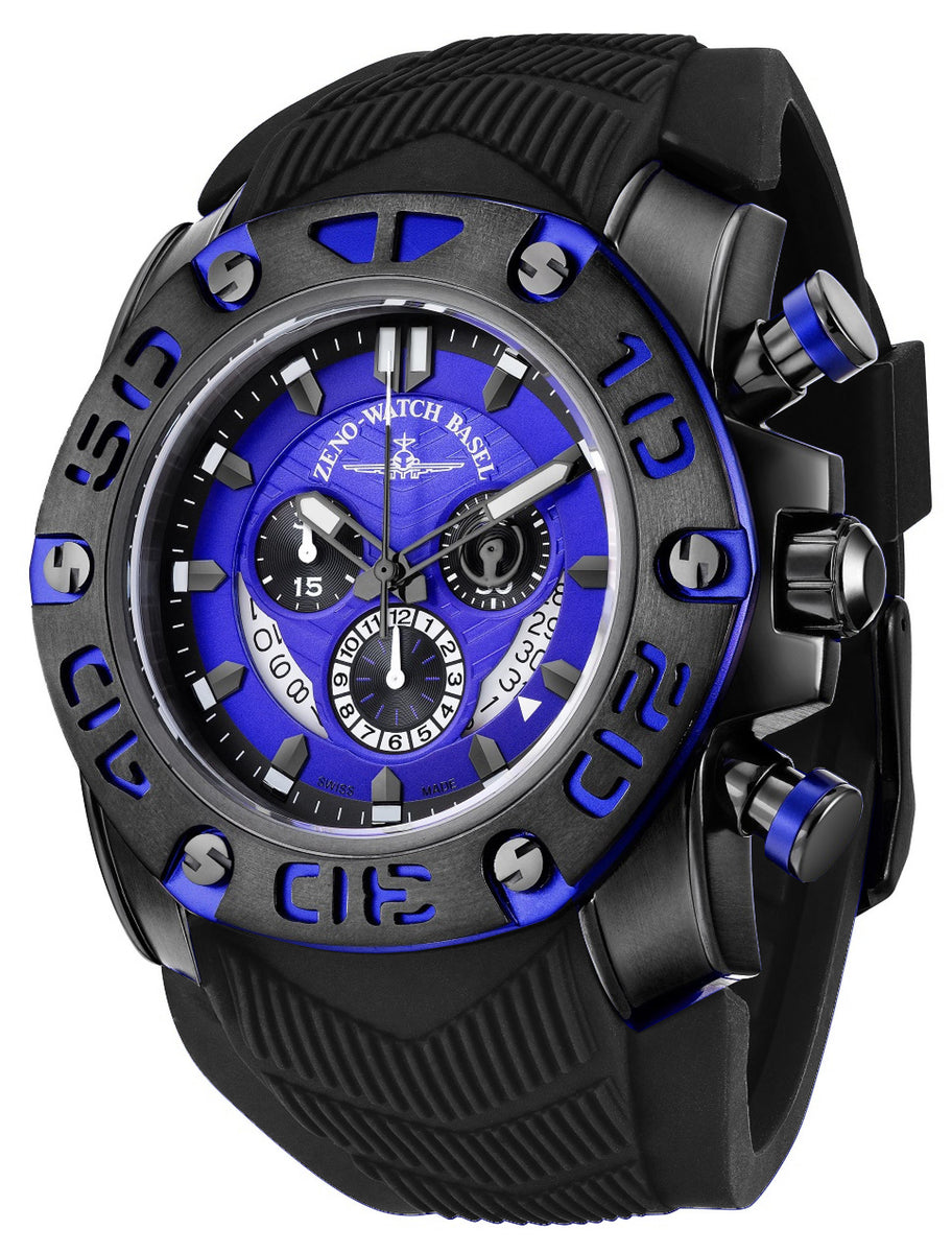 Neptun 3 Chronograph black – ZENO-WATCH BASEL